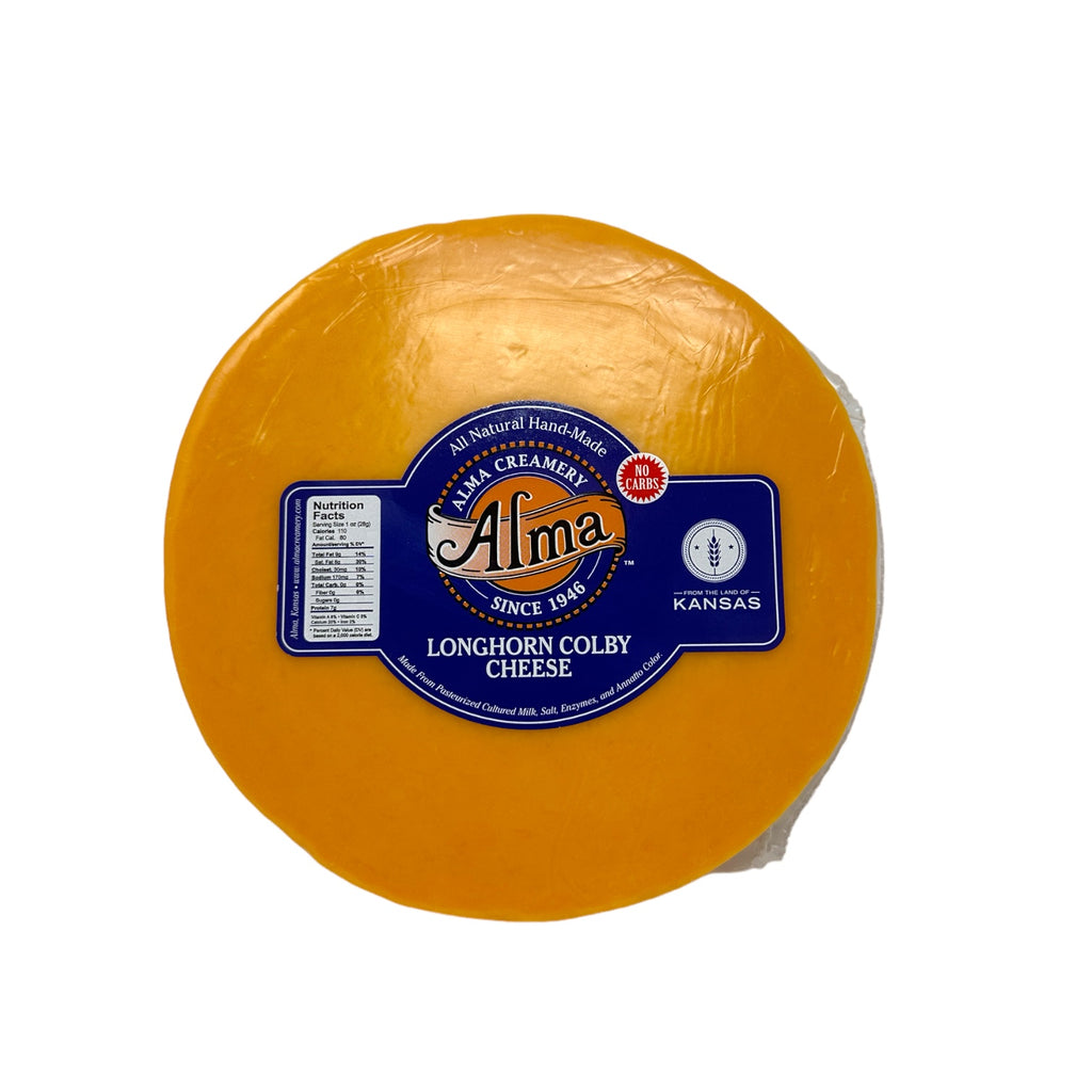 Longhorn Colby Cheese 1 LB. – Alma Creamery